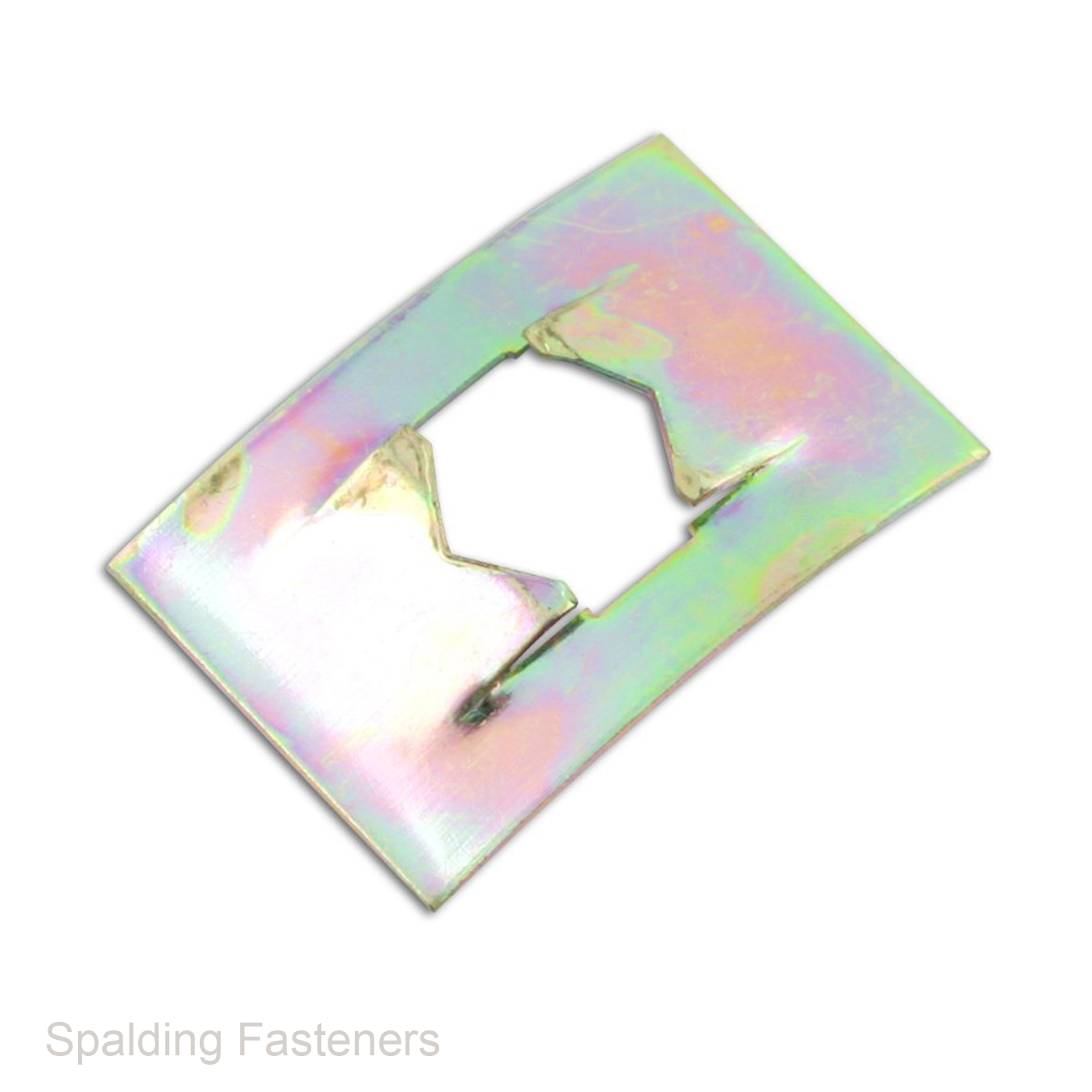 Metric Zinc Plated Steel Flat Rectangular Push On Clips Flower Grab ...