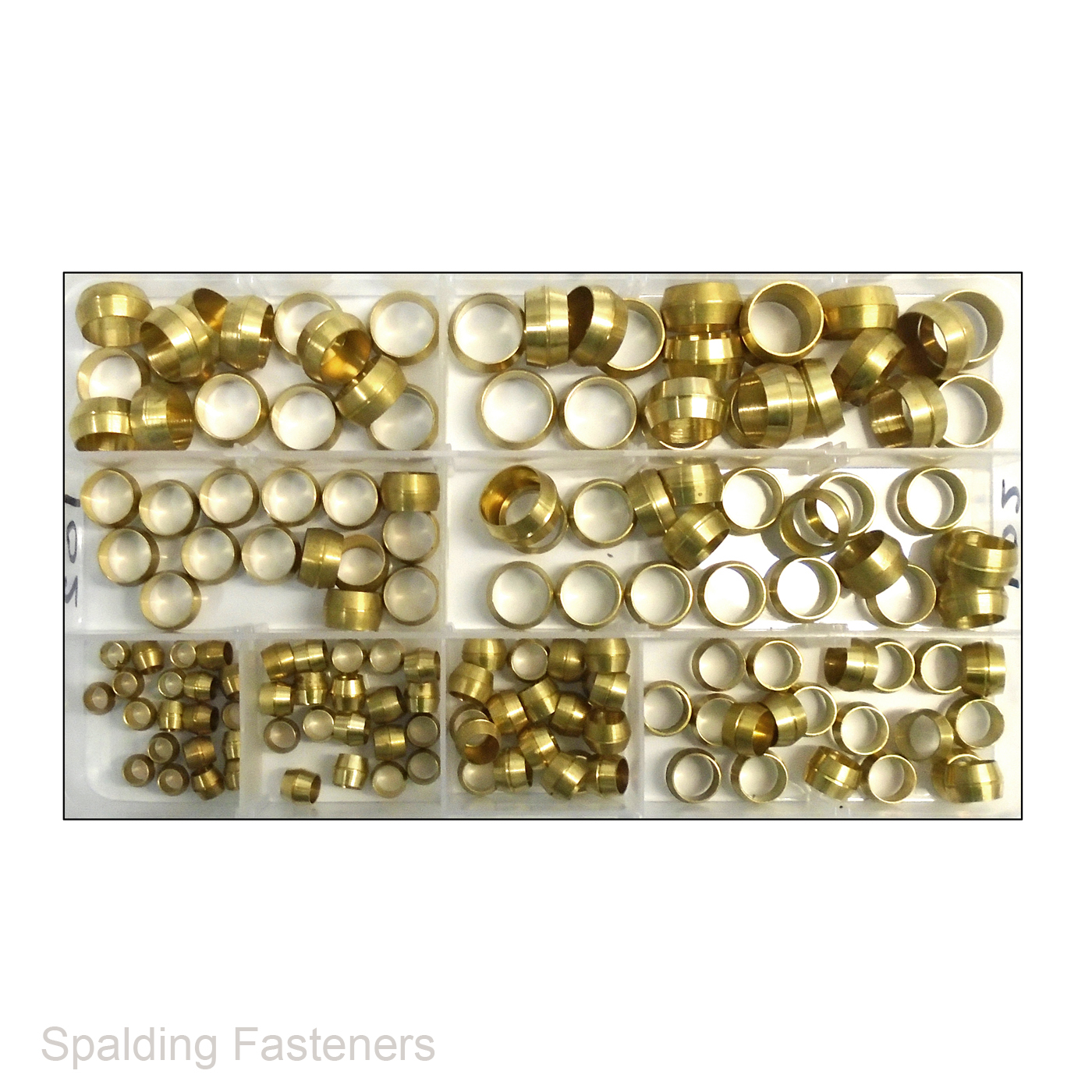 Metric Brass Compression Olives - Assorted Box & Individual Sizes ...