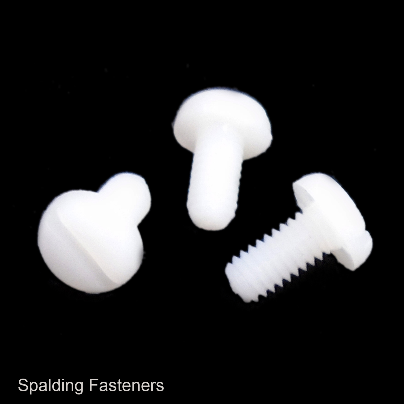 Metric Nylon Plastic Pan Head Slotted Drive Machine Screws M3 M4 | eBay