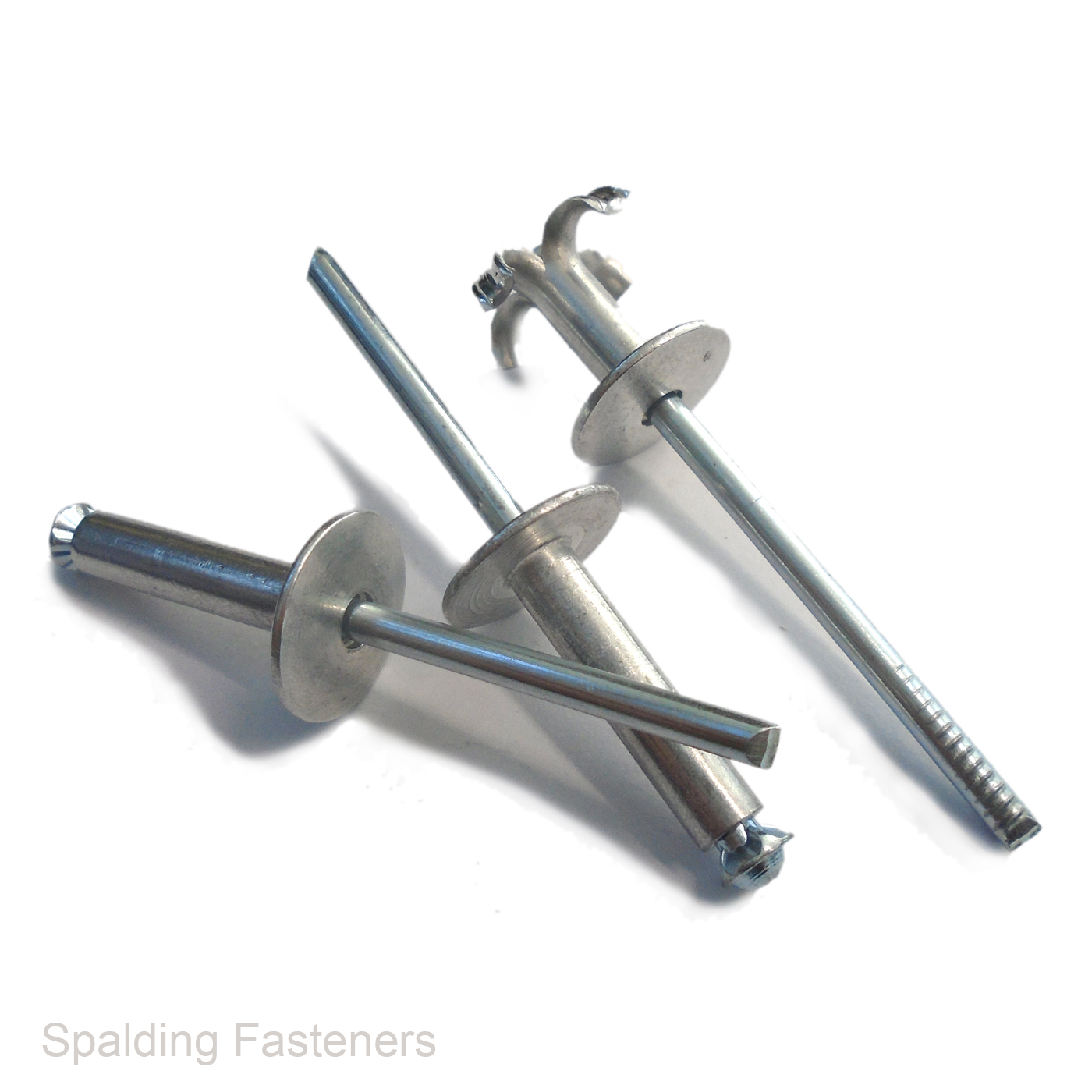 PEELED POP RIVETS LARGE FLANGE HEAD ALUMINIUM/STEEL 4MM 4.8MM | eBay